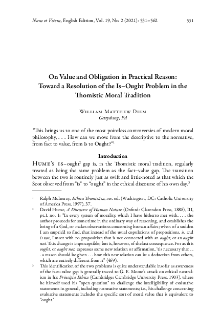(PDF) On Value and Obligation in Practical Reason: Toward a Resolution ...