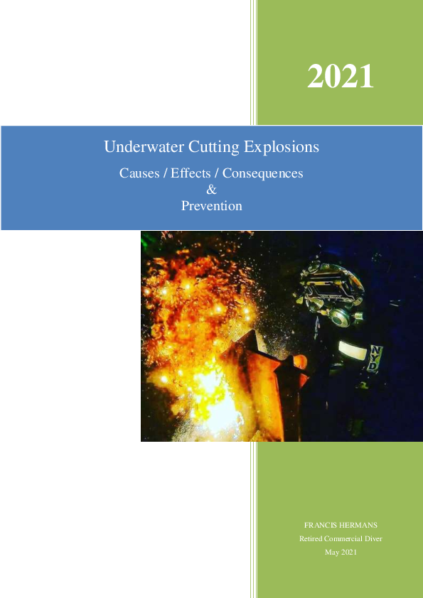 (PDF) Underwater Cutting Explosions Causes Effects Consequences ...