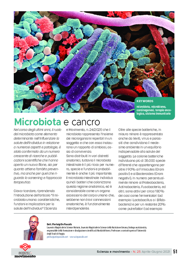(PDF) Microbiota e cancro