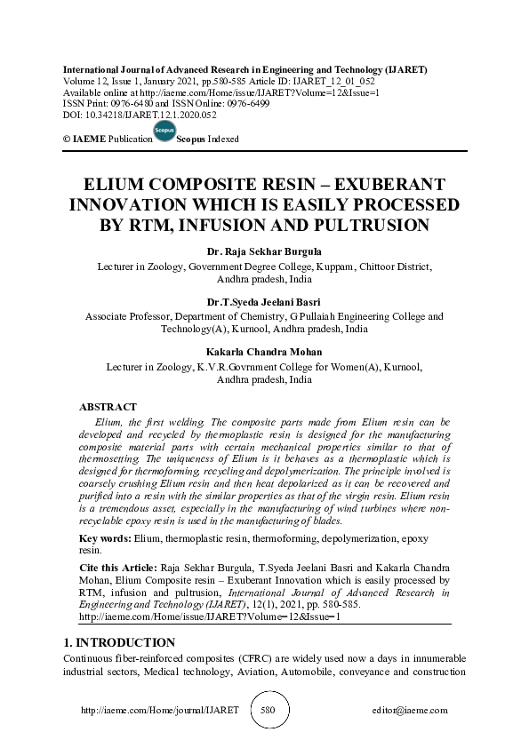 (PDF) ELIUM COMPOSITE RESIN – EXUBERANT INNOVATION WHICH IS EASILY ...