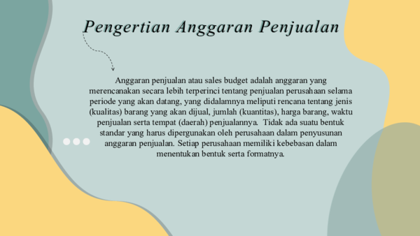 (PPT) PPT Penyusunan Anggaran Penjualan