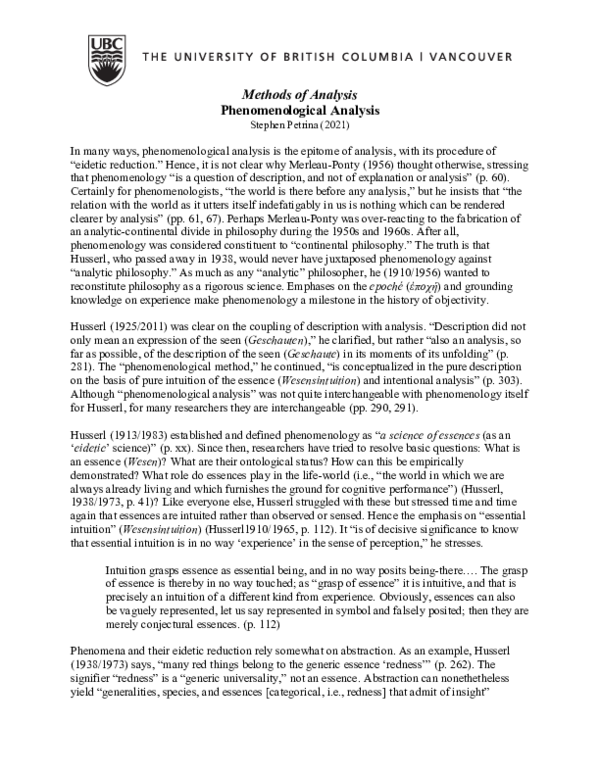 (PDF) Phenomenological Analysis