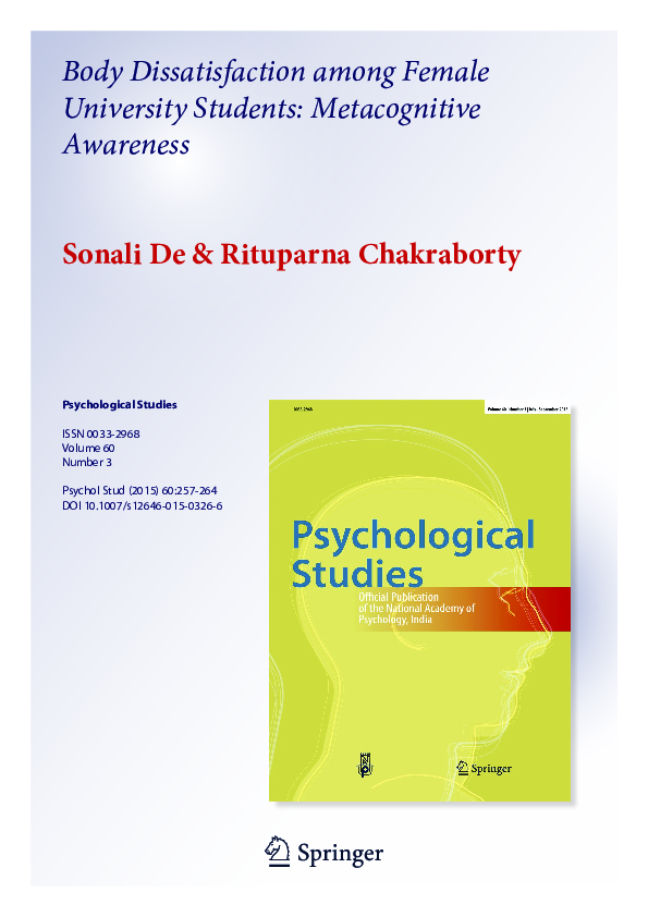 (PDF) Body Dissatisfaction among Female University Students ...
