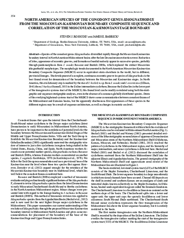 (PDF) Speciation and Morphologic Evolution in the Ordovician Conodont ...