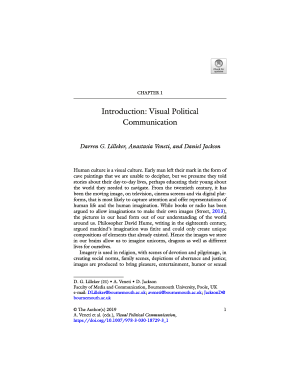 (PDF) Introduction to Visual Political Communication