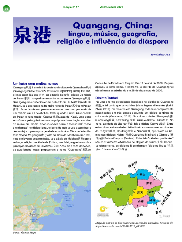 (PDF) Quangang, China: Língua, Música, Geografia, Religião e Influência ...