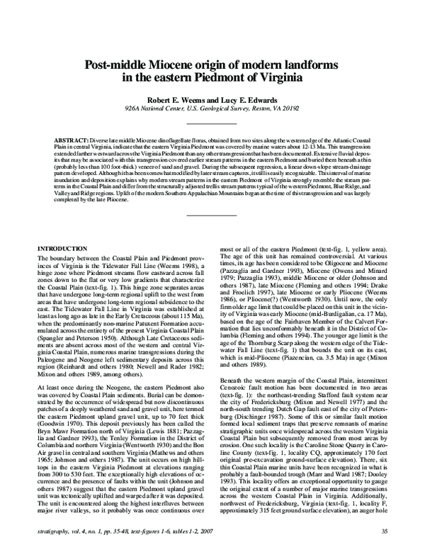 (PDF) Post-middle Miocene origin of modern landforms in the eastern ...
