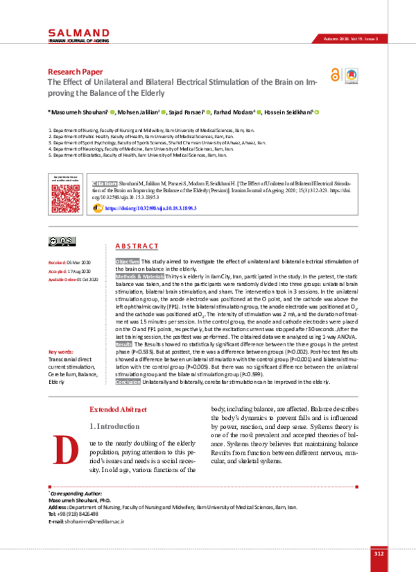 (PDF) The Effect of Unilateral and Bilateral Electrical Stimulation of ...