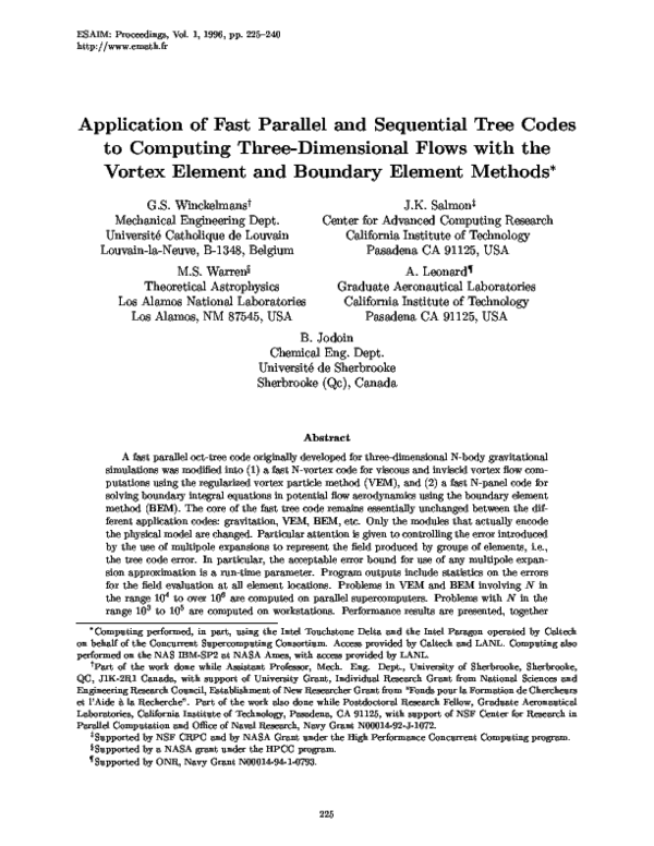 (PDF) Application of fast parallel and sequential tree codes to computing three-dimensional ...