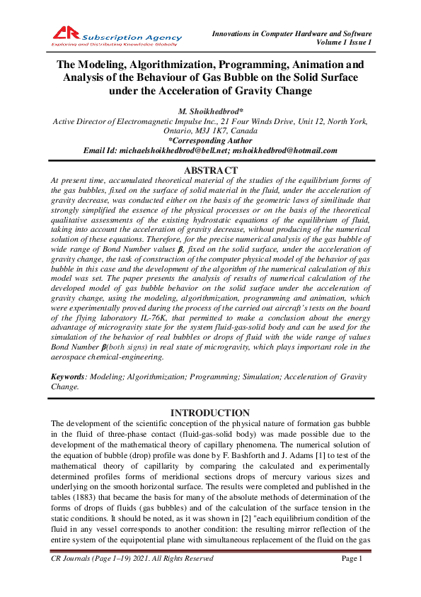 (PDF) The Modeling Algorithmization Programming Animation and Analysis