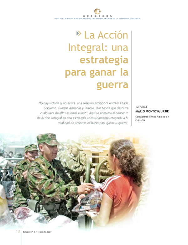 (PDF) La Acción Integral: una estrategia para ganar la guerra