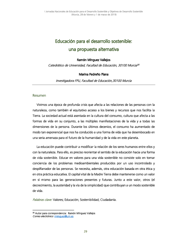 (PDF) Educación para el desarrollo sostenible: una propuesta ...