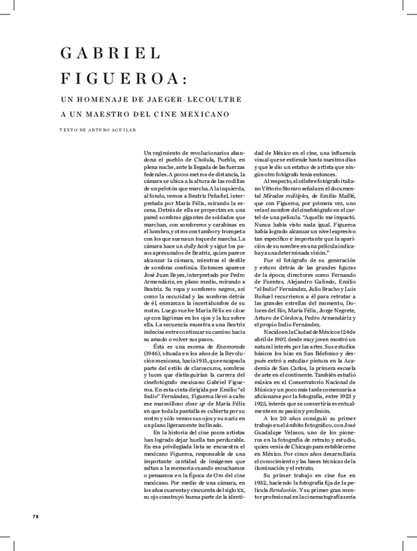 (PDF) Gabriel Figueroa. Un homenaje a un maestro del cine mexicano
