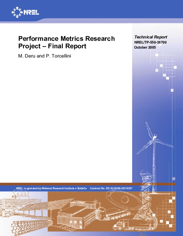(PDF) Performance Metrics Research Project - Final Report