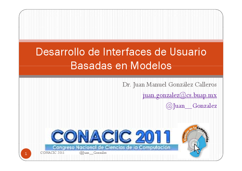 (PDF) Desarrollo de Interfaces de Usuario Basadas en Modelos