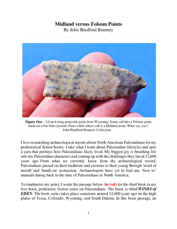 (PDF) Midland versus Folsom Points
