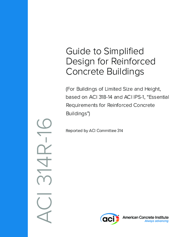 (PDF) ACI 314R-16 Guide To Simplified Design For Reinforced Concrete ...