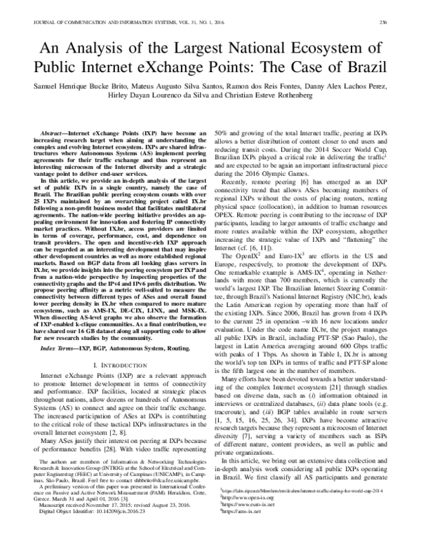 (PDF) An Analysis of the Largest National Ecosystem of Public Internet ...