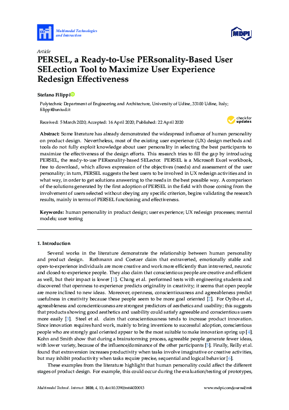 (PDF) PERSEL, a Ready-to-Use PERsonality-Based User SELection Tool to ...