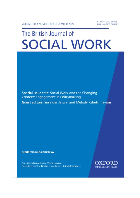 (PDF) Social Work and the Changing Context: Engagement in Policymaking
