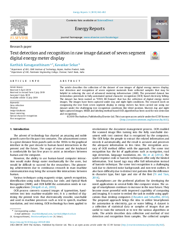 Pdf Text Detection And Recognition In Raw Image Dataset Of Seven
