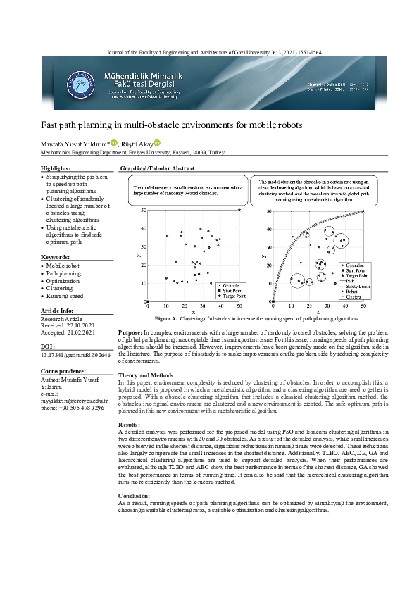 (PDF) Fast path planning in multi-obstacle environments for mobile robots