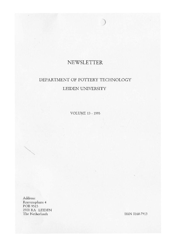 (PDF) The use of kwep as a temper for clay among the Palikur in French ...