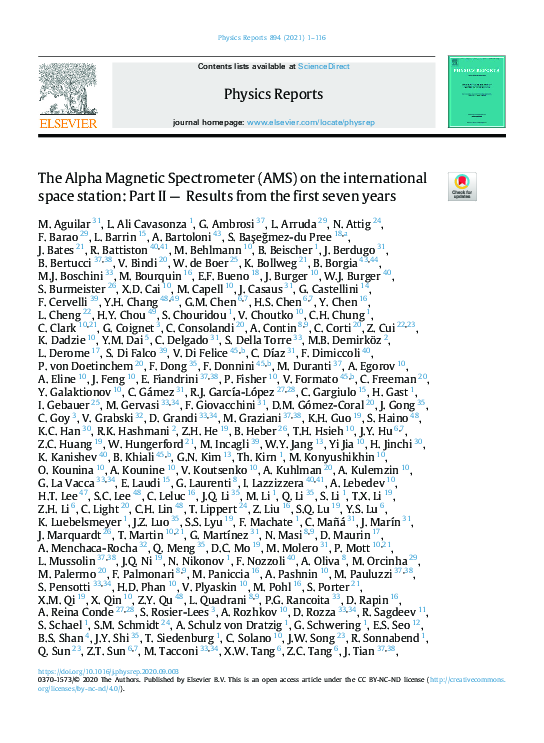 (PDF) The Alpha Magnetic Spectrometer (AMS) on the international space ...