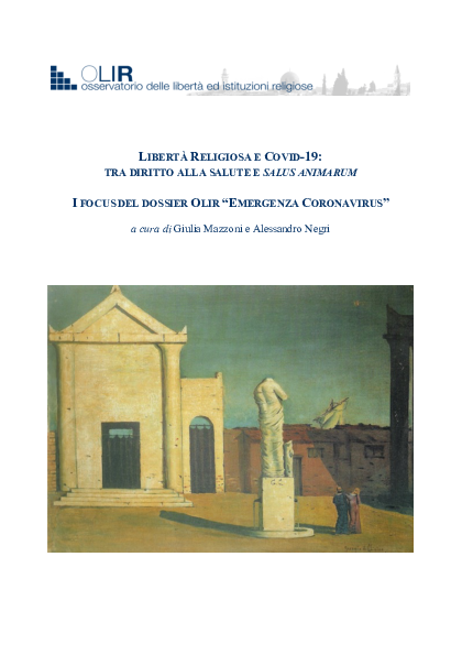 (PDF) La “stagione” dei protocolli sanitari tra Stato e confessioni ...