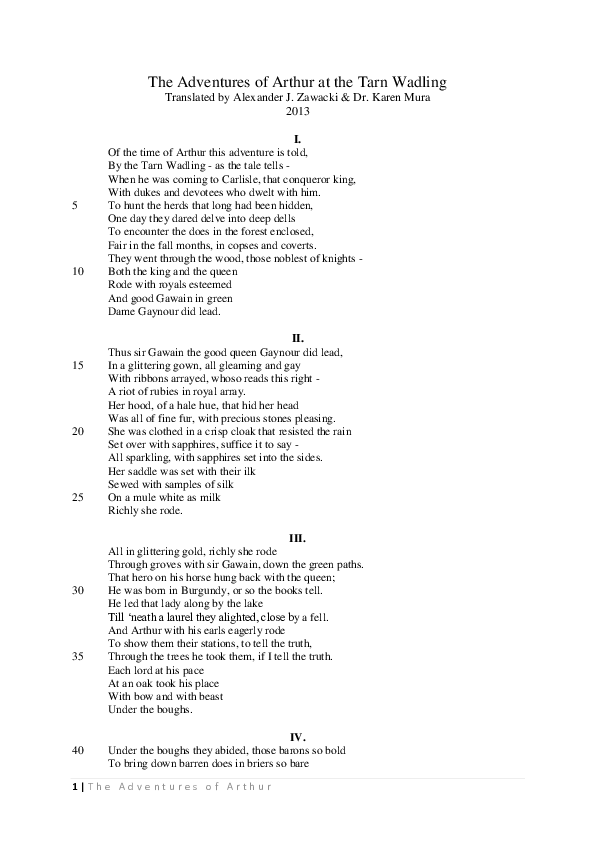 (PDF) The Adventures of Arthur