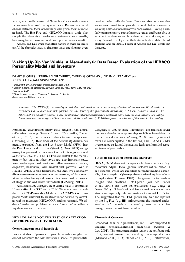 (PDF) Waking Up Rip Van Winkle: A Meta-Analytic Data Based Evaluation ...