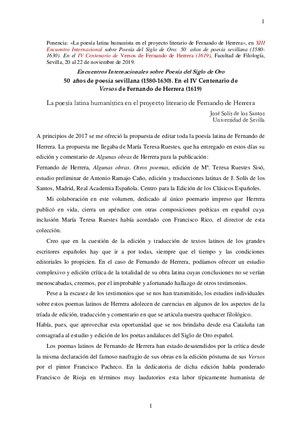 (PDF) Fernando De Herrera Latin Poems