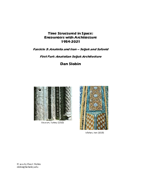 (PDF) Time Structured in Space: Encounters with Architecture 1954-2021 ...