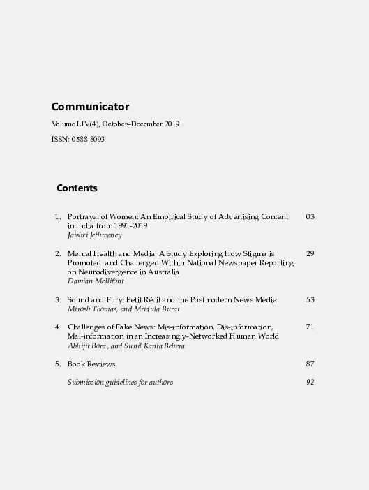 (PDF) Challenges of Fake News: Mis-information, Dis-information, Mal ...