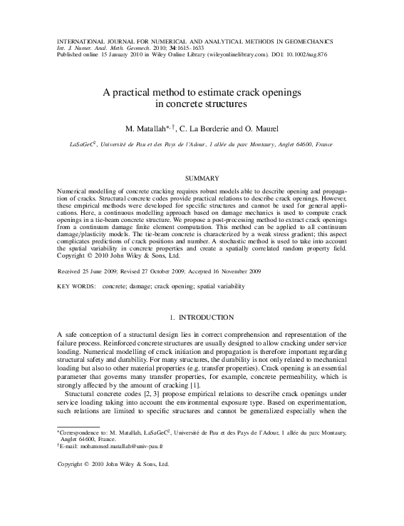 (PDF) A practical method to estimate crack openings in concrete structures