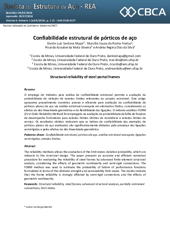 Structural Reliability Of Steel Portal Frames