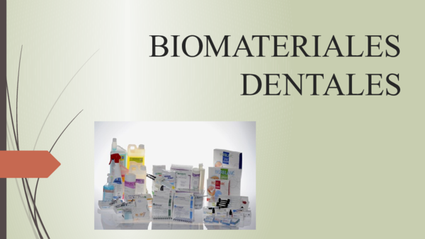 (PPT) Biomateriales dentales