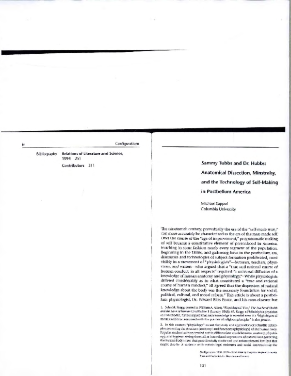 (PDF) Dr Hubbs & Mr Tubbs: Anatomy, minstrelsy & the technology of ...