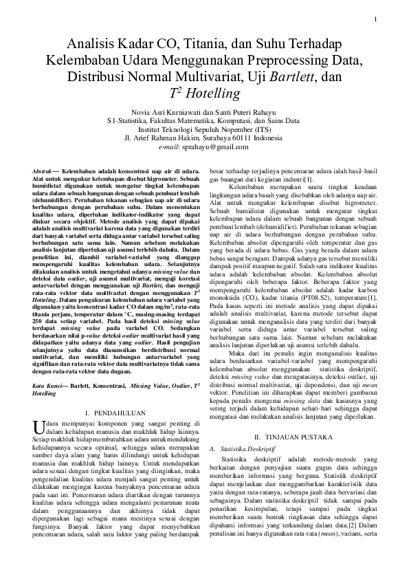 (PDF) Analisis Kadar CO, Titania, dan Suhu Terhadap Kelembaban Udara ...