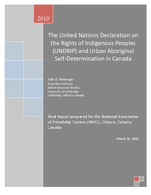 (PDF) The United Nations Declaration on the Rights of Indigenous ...