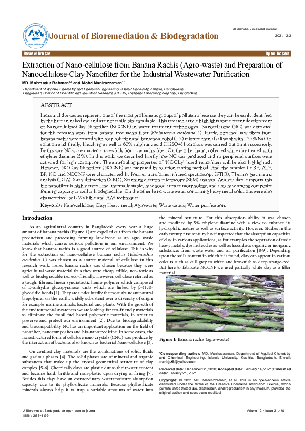 (PDF) Journal of Bioremediation & Biodegradation
