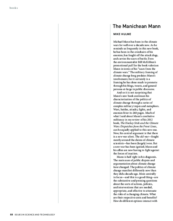 (PDF) The Manichean Mann. A review of 'The New Climate War: The Fight ...