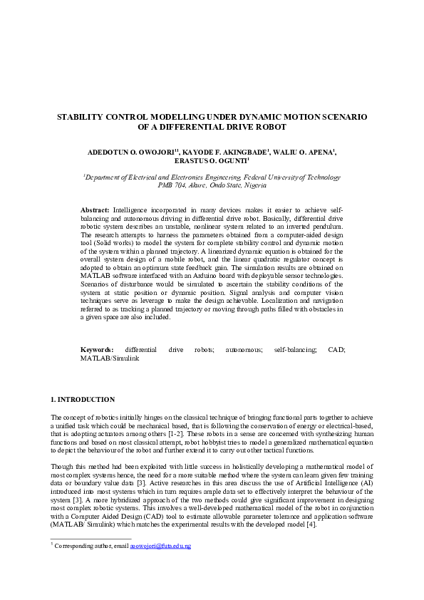 (DOC) STABILITY CONTROL MODELLING UNDER DYNAMIC MOTION SCENARIO OF A ...