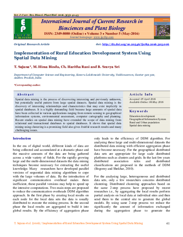 (PDF) Implementation of Rural Education Development System Using ...