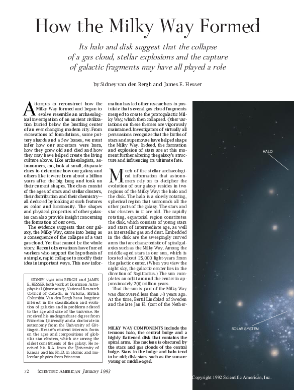 (PDF) How the Milky Way Formed