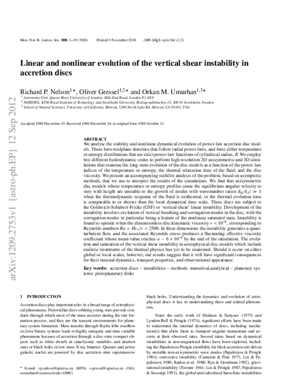 (PDF) Linear and non-linear evolution of the vertical shear instability ...