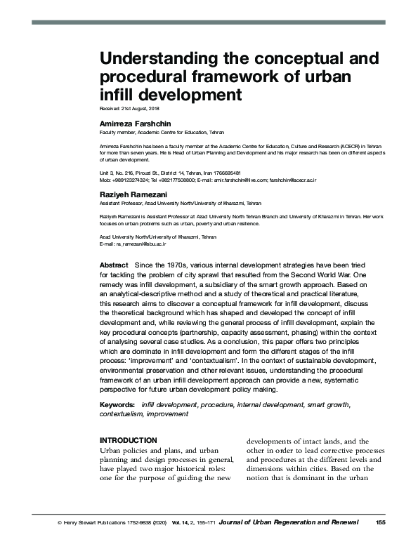 (PDF) Understanding the conceptual and procedural framework of urban ...