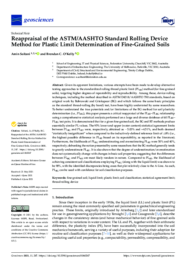 (PDF) Reappraisal of the ASTM/AASHTO standard rolling device method for ...