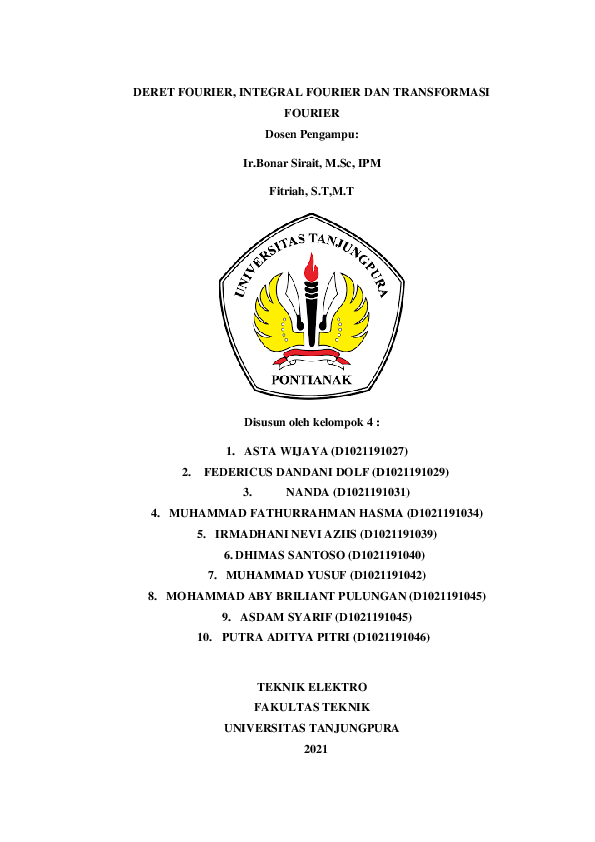 (PDF) MATEMATIKA TEKNIK II(TKE-200)_KELOMPOK 4