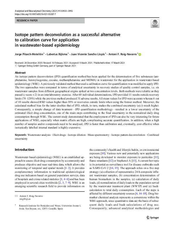 (PDF) Isotope pattern deconvolution as a successful alternative to ...